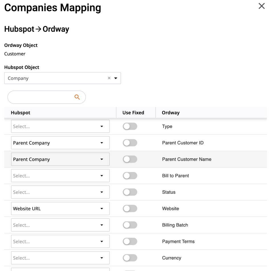 HubSpot V2 Integration - Mapping and Monitoring – Ordway Support Portal