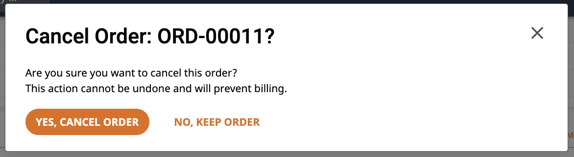 Manage Orders – Ordway Support Portal