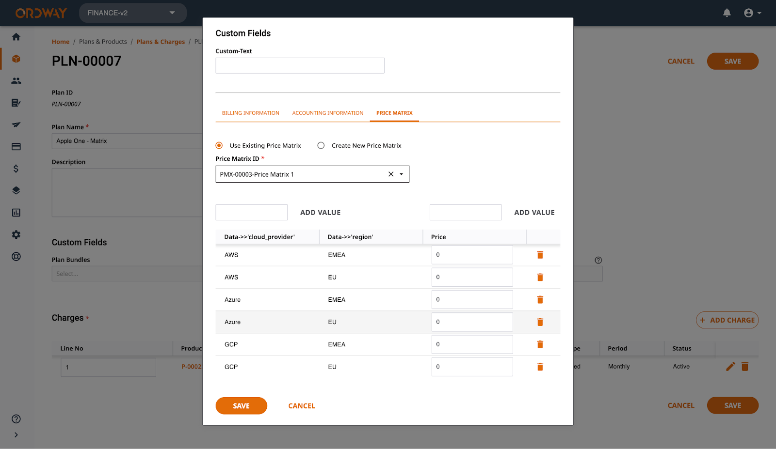 Matrix Pricing – Ordway Support Portal